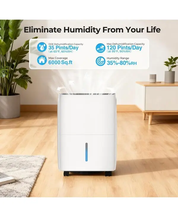 COWSAR 80 Pint Dehumidifier For Large Rooms