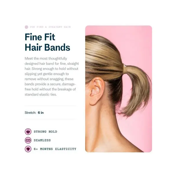 GIMME BEAUTY Fine Hair Elastic Bands