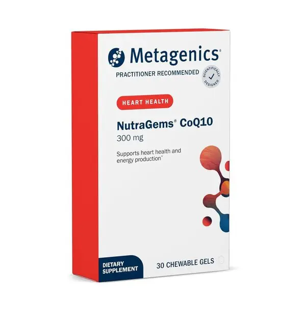 METAGENICS Nutragems Coq10 300 Milligram High Absorption Antioxidant Supplement Supports Heart Health - No Color