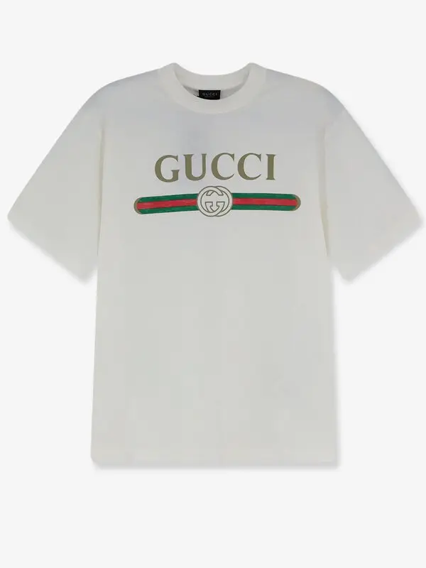 Gucci Cotton And Silk Blend T-shirt - Multicolor