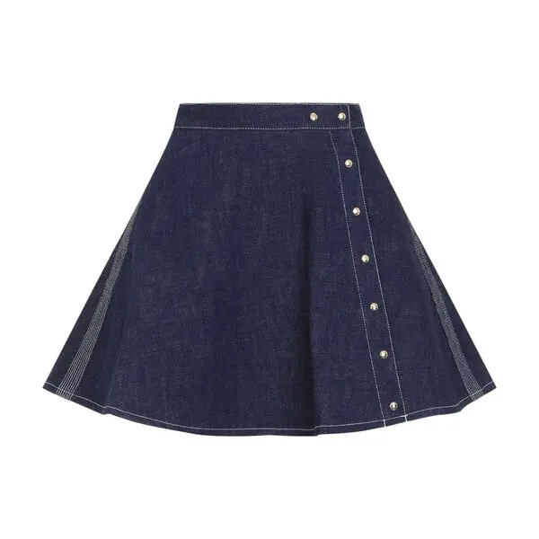 Celine Peplum Skirt - Multicolor