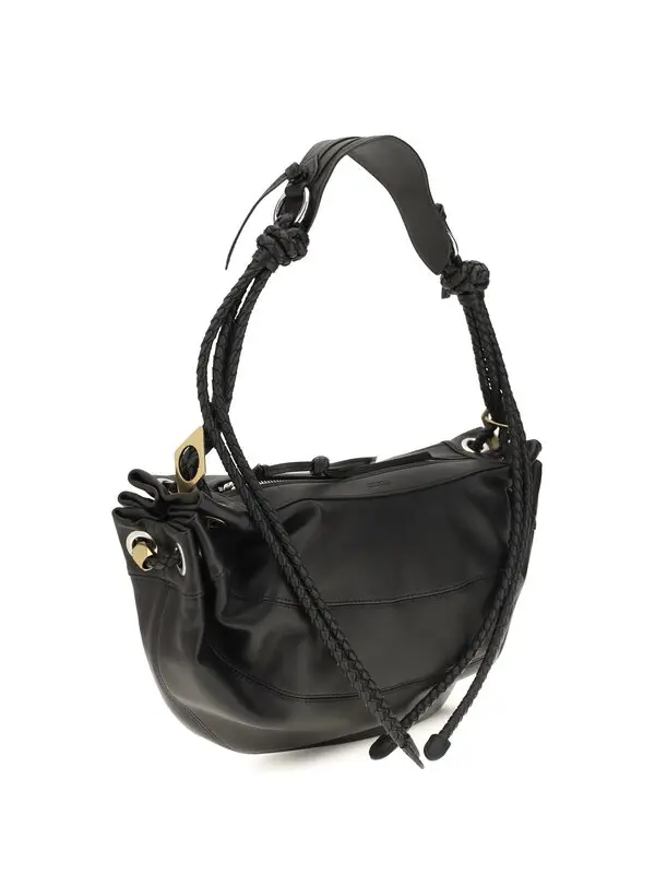 Isabel Marant Étoile Maia Shoulder Bag In Lambskin - Black