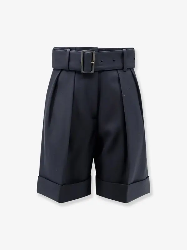 GOLDEN GOOSE Demetra Shorts With Belt - Blue
