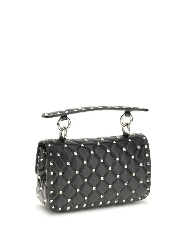 Valentino Garavani Rockstud Spike Mini Top Handle Bag - Black