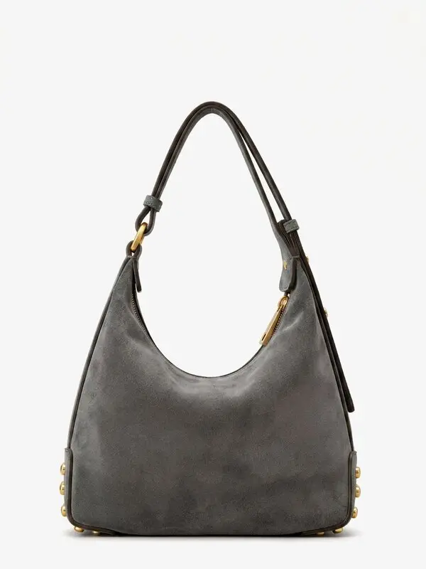 TOD'S Suede Shoulder Bag With Metal Dots - Multicolor