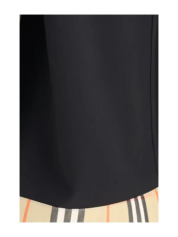 Burberry Wool Twill Midi Skirt
