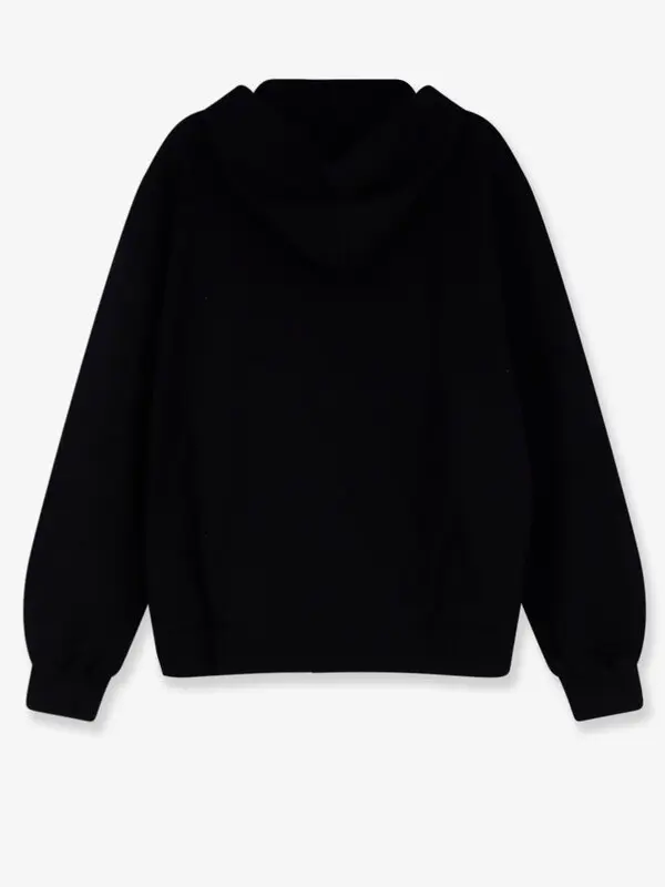 Dolce & Gabbana Cotton Sweatshirt With Metal Logo Patch