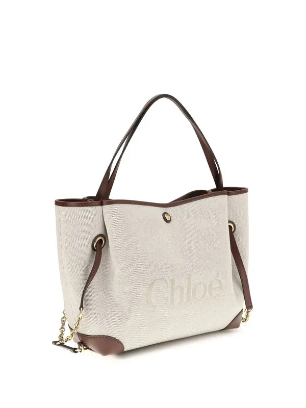 Chloé Clover Tote Bag In Canvas