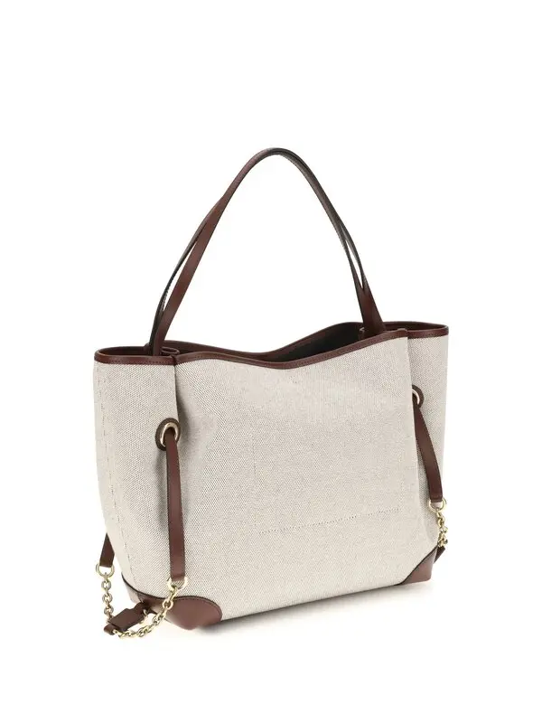 Chloé Clover Tote Bag In Canvas