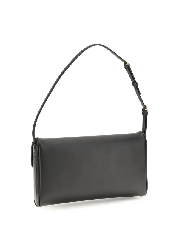 Valentino Garavani Devain Leather Shoulder Bag - Brown