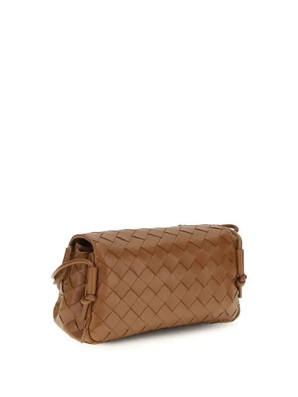 Bottega Veneta Intrecciato Shoulder Bag - Brown