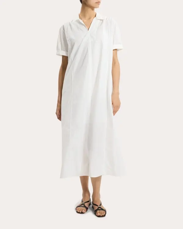 Theory Gathered Popover Dress