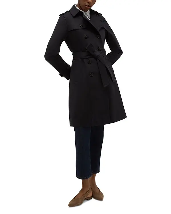 HOBBS LONDON Skylar Trench Coat - Navy