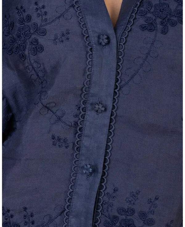 Hale Bob Eulalia Linen Top