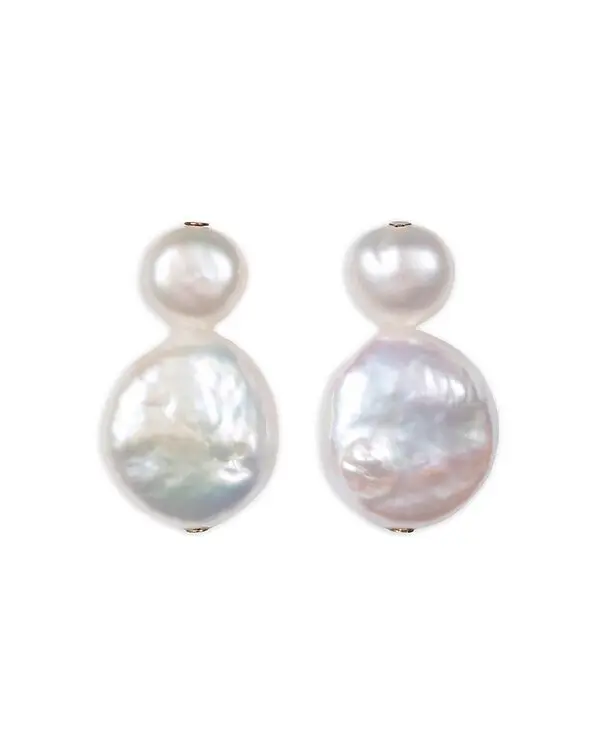 JENNIFER BEHR Rita Cultured Freshwater Drop Earrings - Pearl