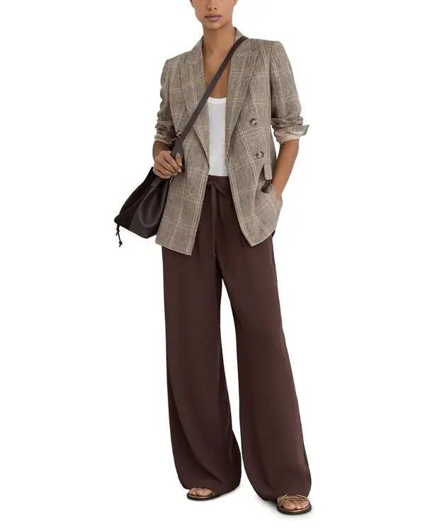REISS Petite Elastic Waist Trousers