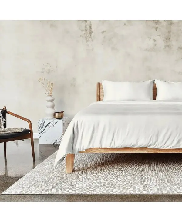 ETTITUDE Luxe Cleanbamboo Sateen+ Duvet Cover, Full/queen - Stone