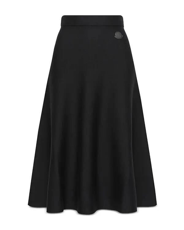 Moncler Wool Blend A Line Skirt