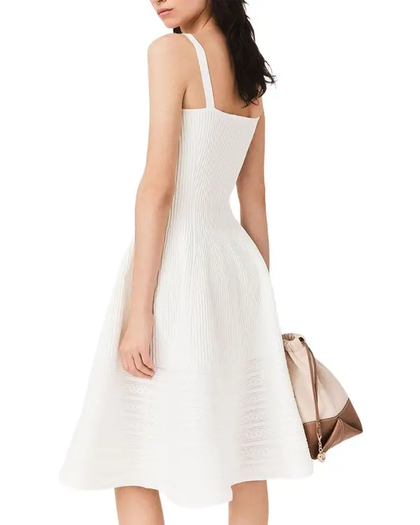 Maje Textured Knit Midi Dress