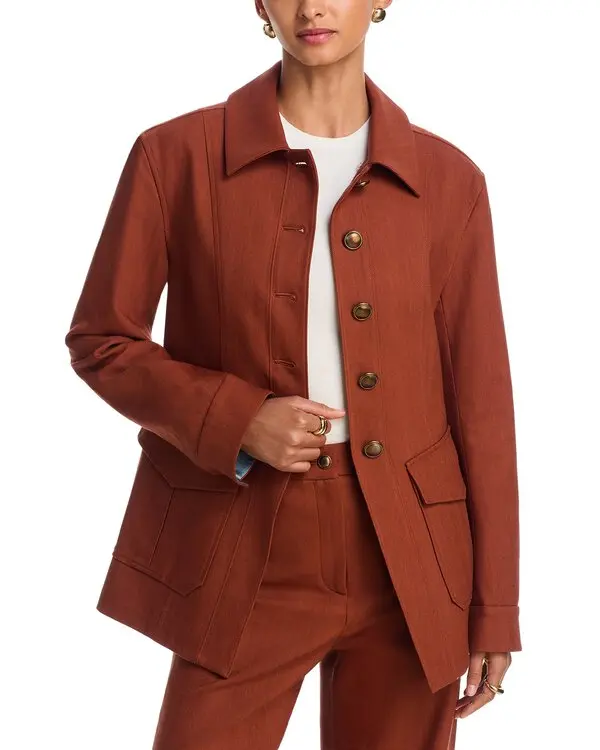 Veronica Beard Laramie Dickey Point Collar Jacket