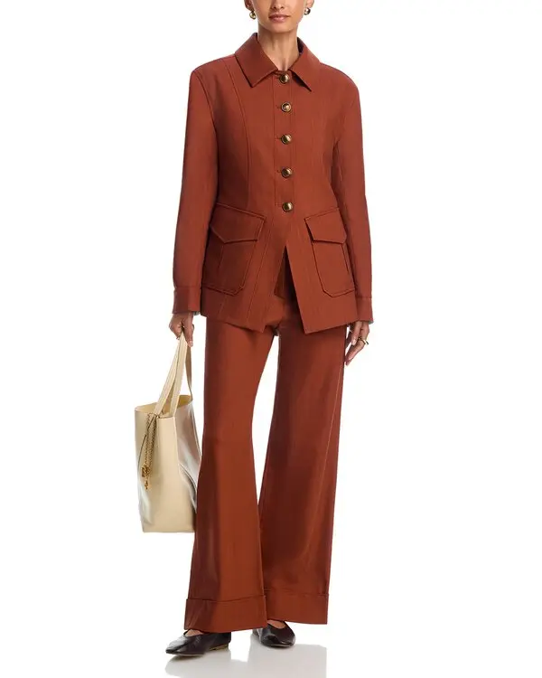 Veronica Beard Darrell Wide Leg Pants