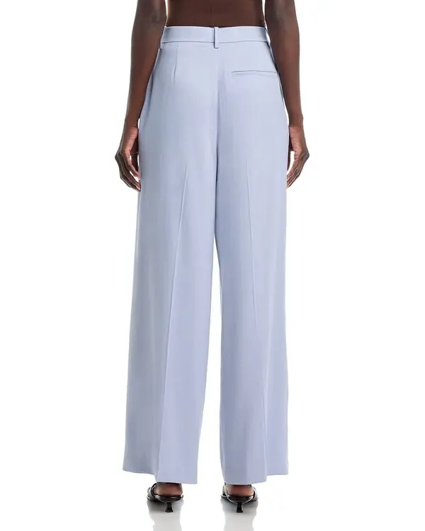 Theory Wide Leg Pleated Trousers