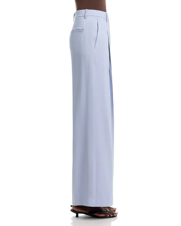 Theory Wide Leg Pleated Trousers