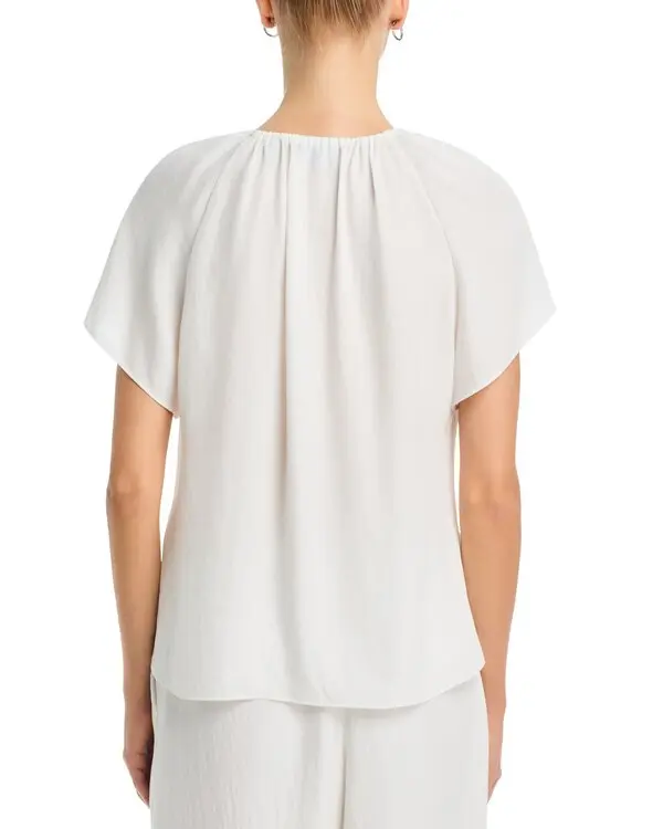 Theory Short Sleeve Tie Top
