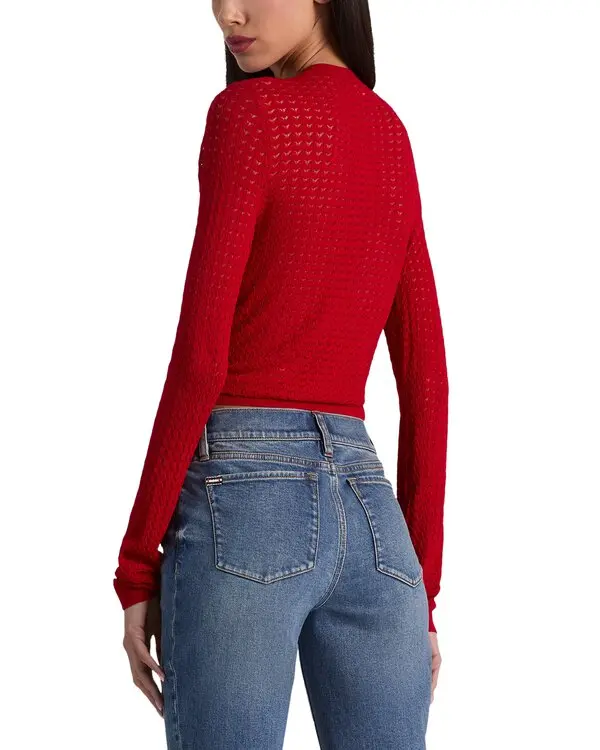 Alice + Olivia Carson Pointelle Cardigan