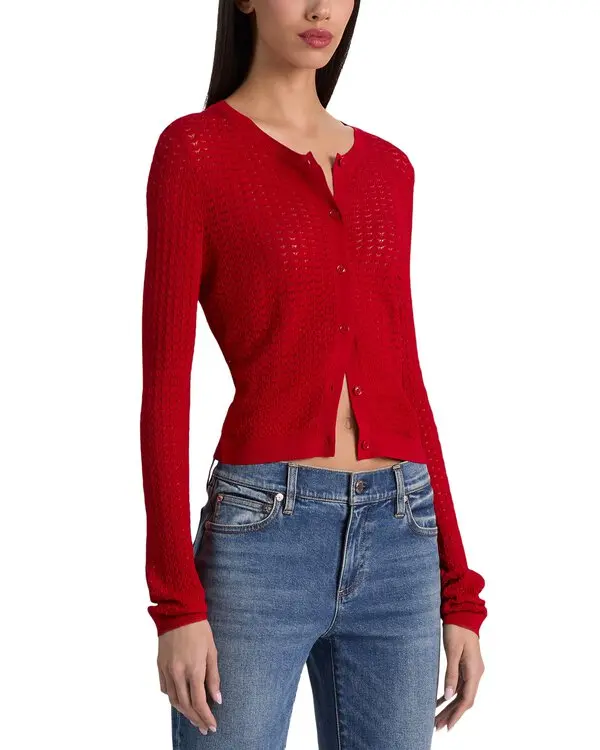 Alice + Olivia Carson Pointelle Cardigan
