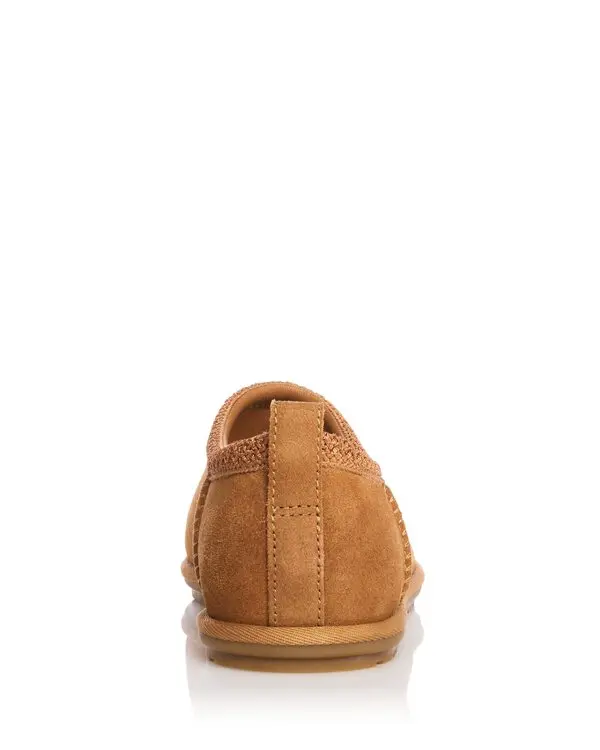 UGG Tasman Leather Deconstructed Clogs - Chestnut