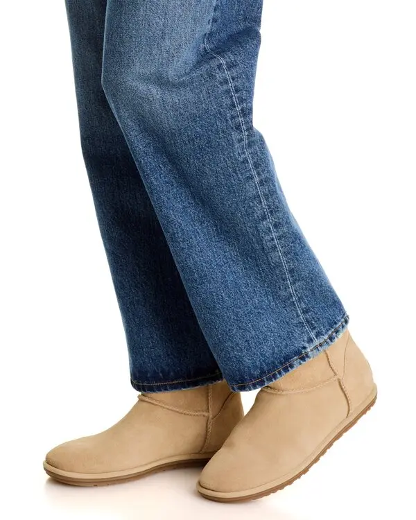 UGG Classic Mini Leather Deconstructed Booties - Sand