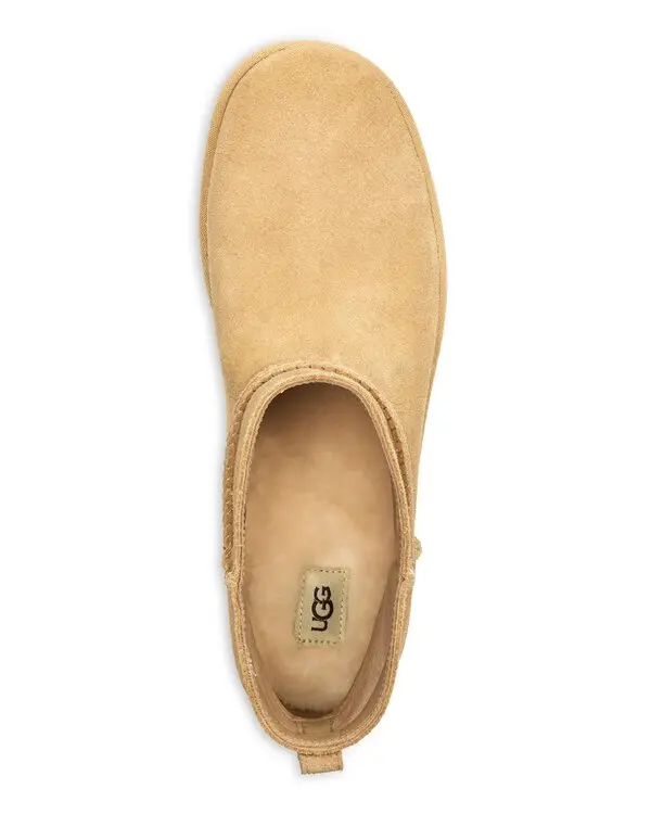 UGG Classic Mini Leather Deconstructed Booties - Sand