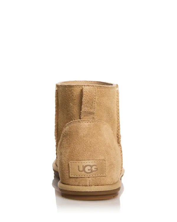 UGG Classic Mini Leather Deconstructed Booties - Sand