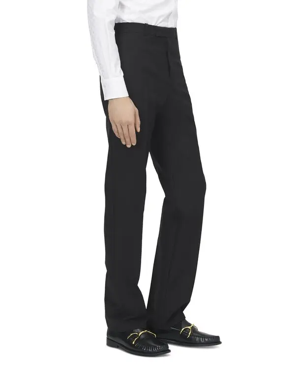 Alexander McQueen Wool Mohair Tailored Trousers