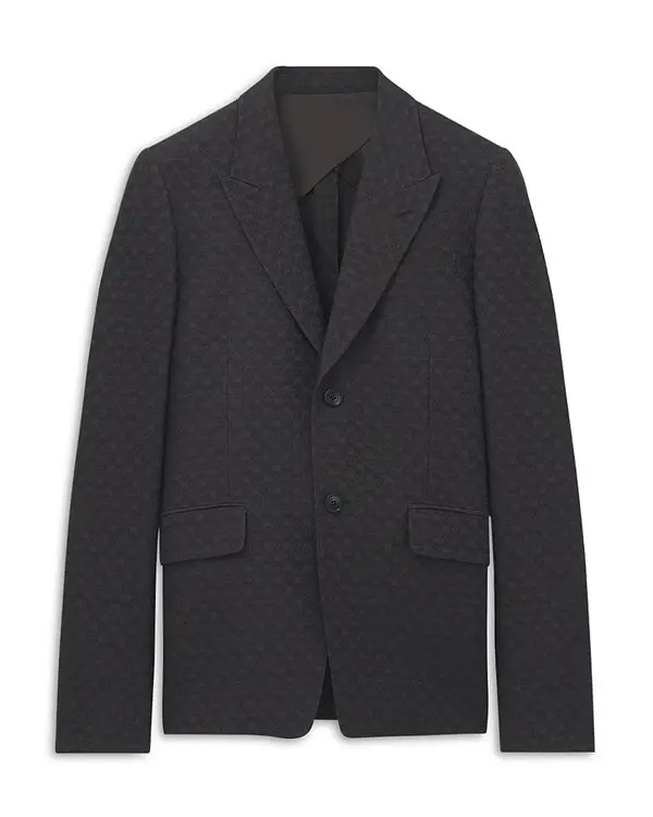 Alexander McQueen Skull Jacquard Single Breasted Jacket - Brown