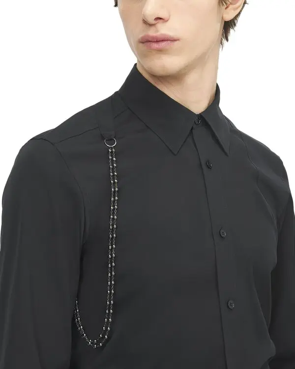 Alexander McQueen Stretch Chain Harness Shirt