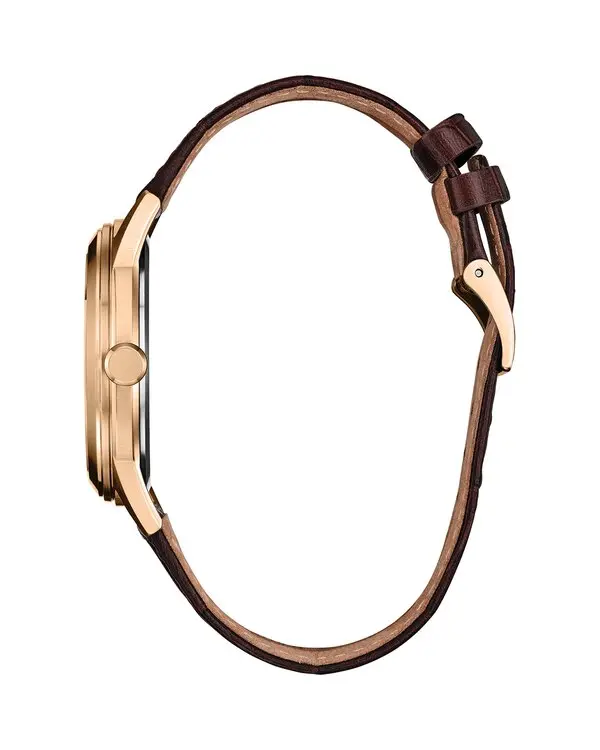 Citizen Rolan Leather Strap Watch, 41mm