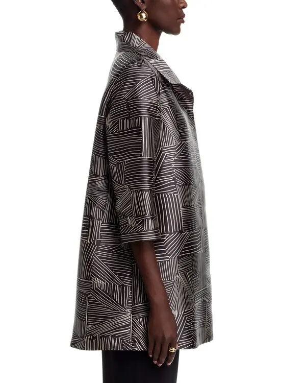 Caroline Rose Geometric Print Jacket