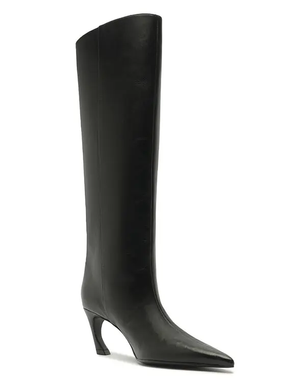 Schutz Lexi Leather Mid Boots