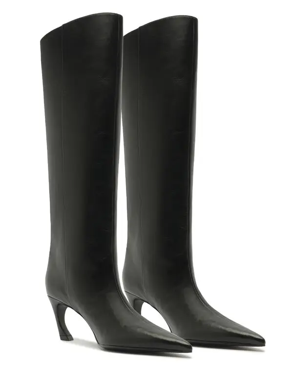 Schutz Lexi Leather Mid Boots