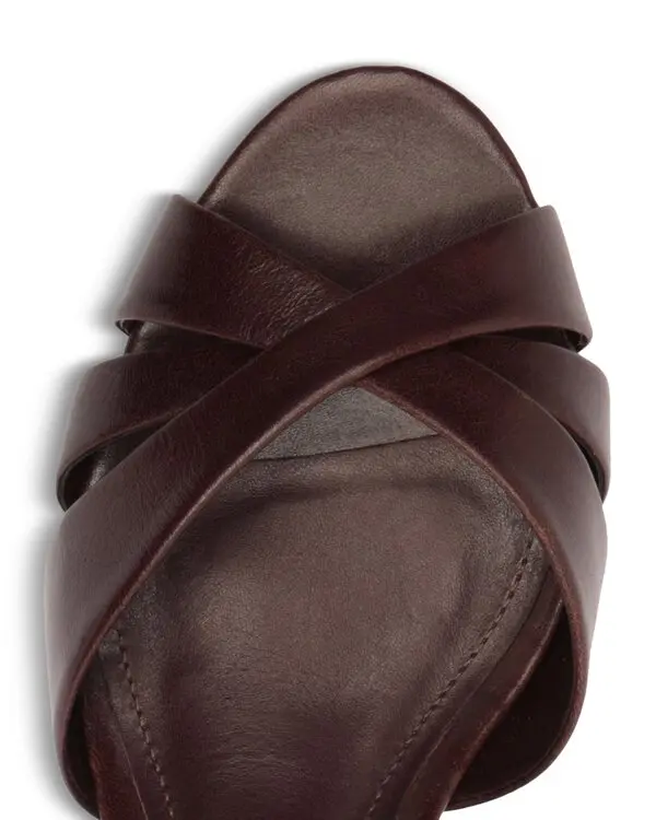 Schutz Keefa Leather Platform Sandals