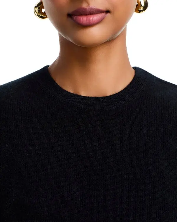 Simkhai Cashmere Short Sleeve Cape Top - Black