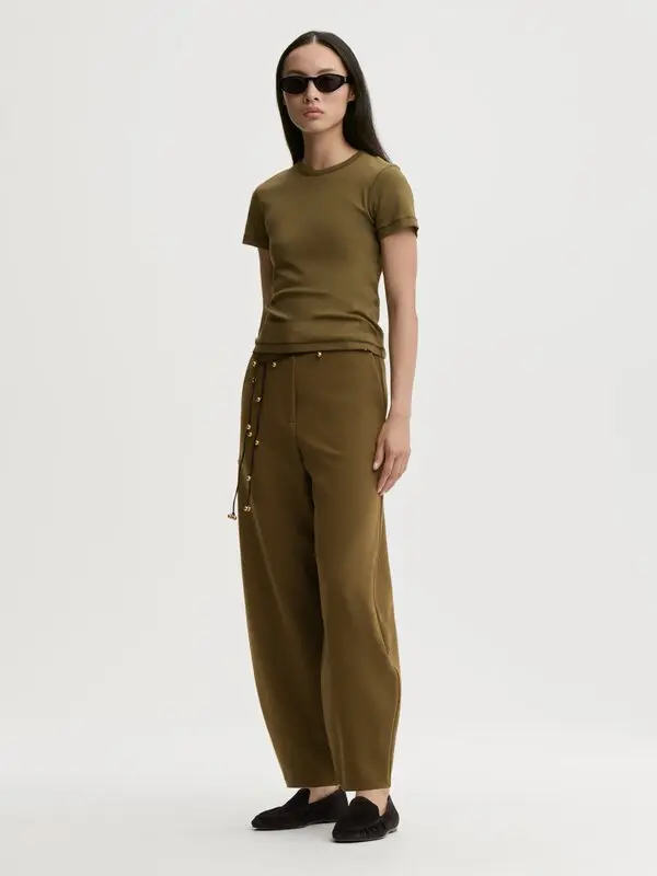 BY MALENE BIRGER Alicia Organic Cotton T-shirt - Hunt