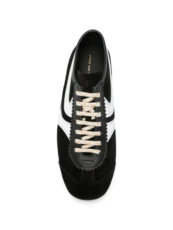 Dries Van Noten Suede Leather Sneakers