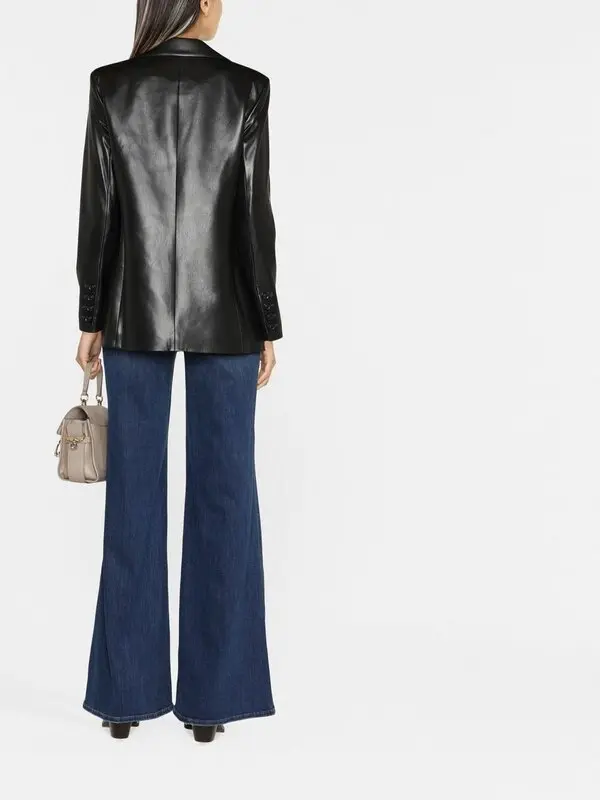 Alice + Olivia Faux Leather Blazer Jacket