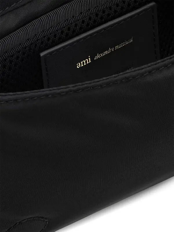 AMI Paris Marcel Nylon Shoulder Bag