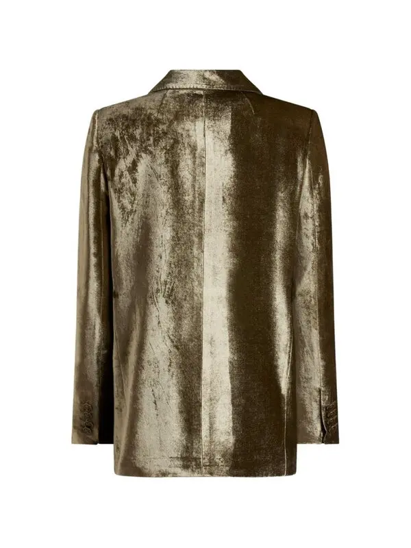 Etro Velvet Single-breasted Blazer Jacket