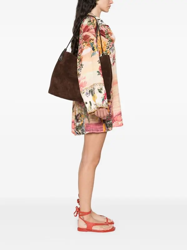 Etro Large Leather Tote Bag