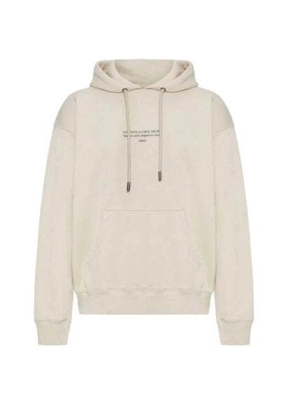 Off-White Statement Skate Hoodie - Pumicstone